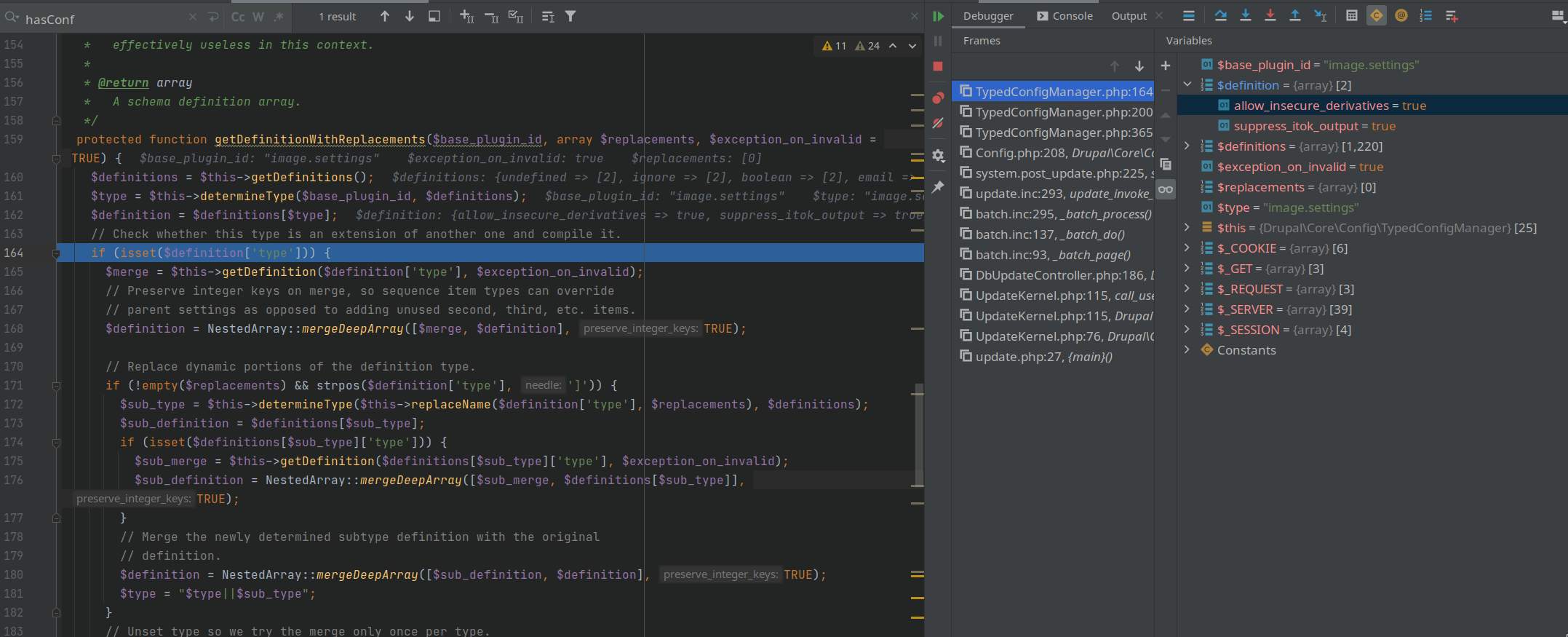 Undefined array key "class" TypedConfigManager - The "image.settings" plugin does not exist ...